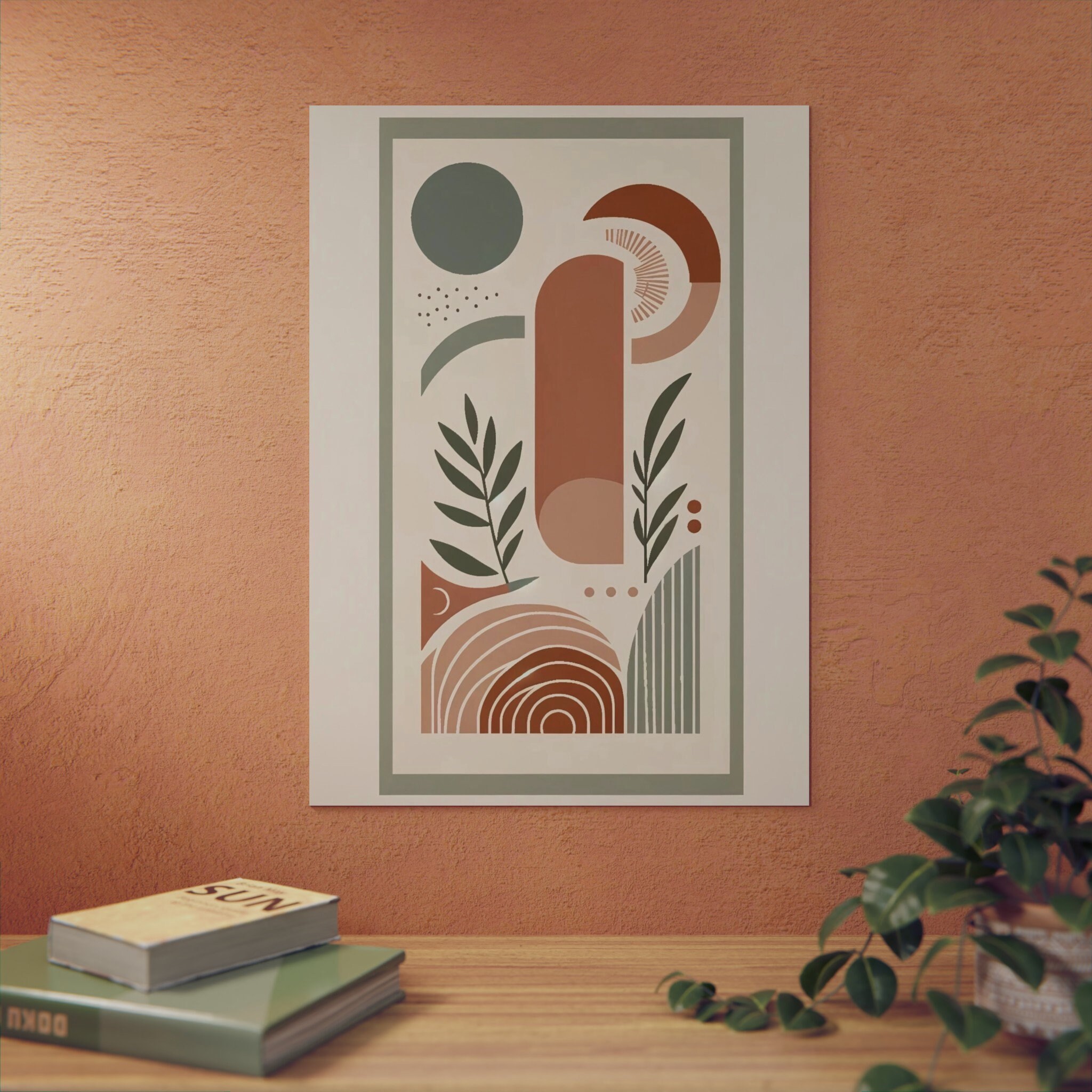 Minimalist Boho Art With Geometric Shapes Boho Art, Minimalist ...