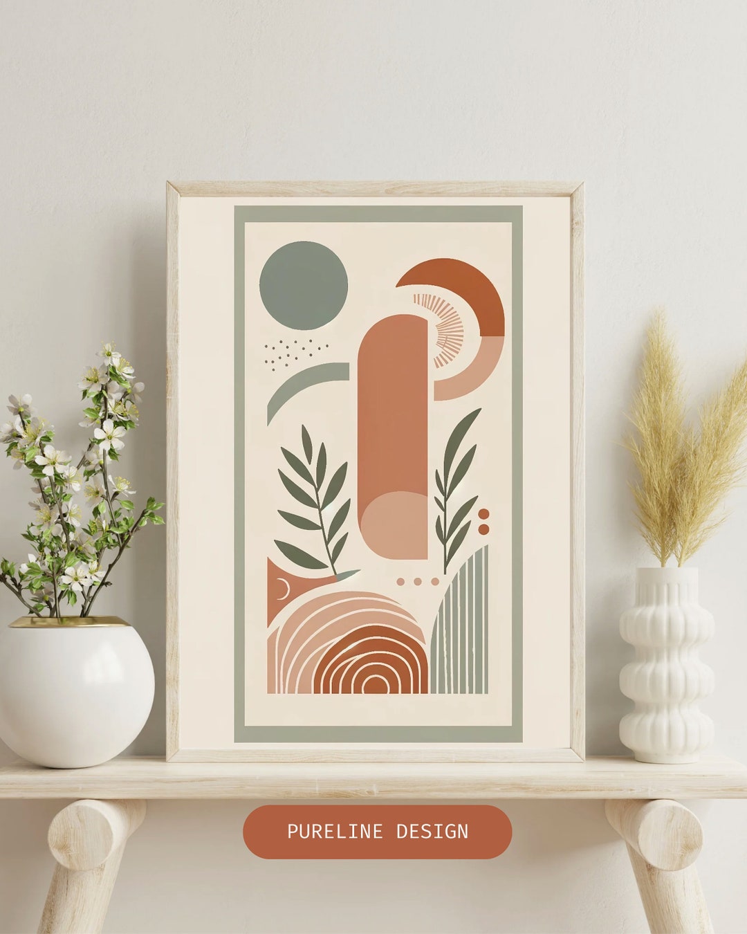 Minimalist Boho Art With Geometric Shapes Boho Art, Minimalist ...