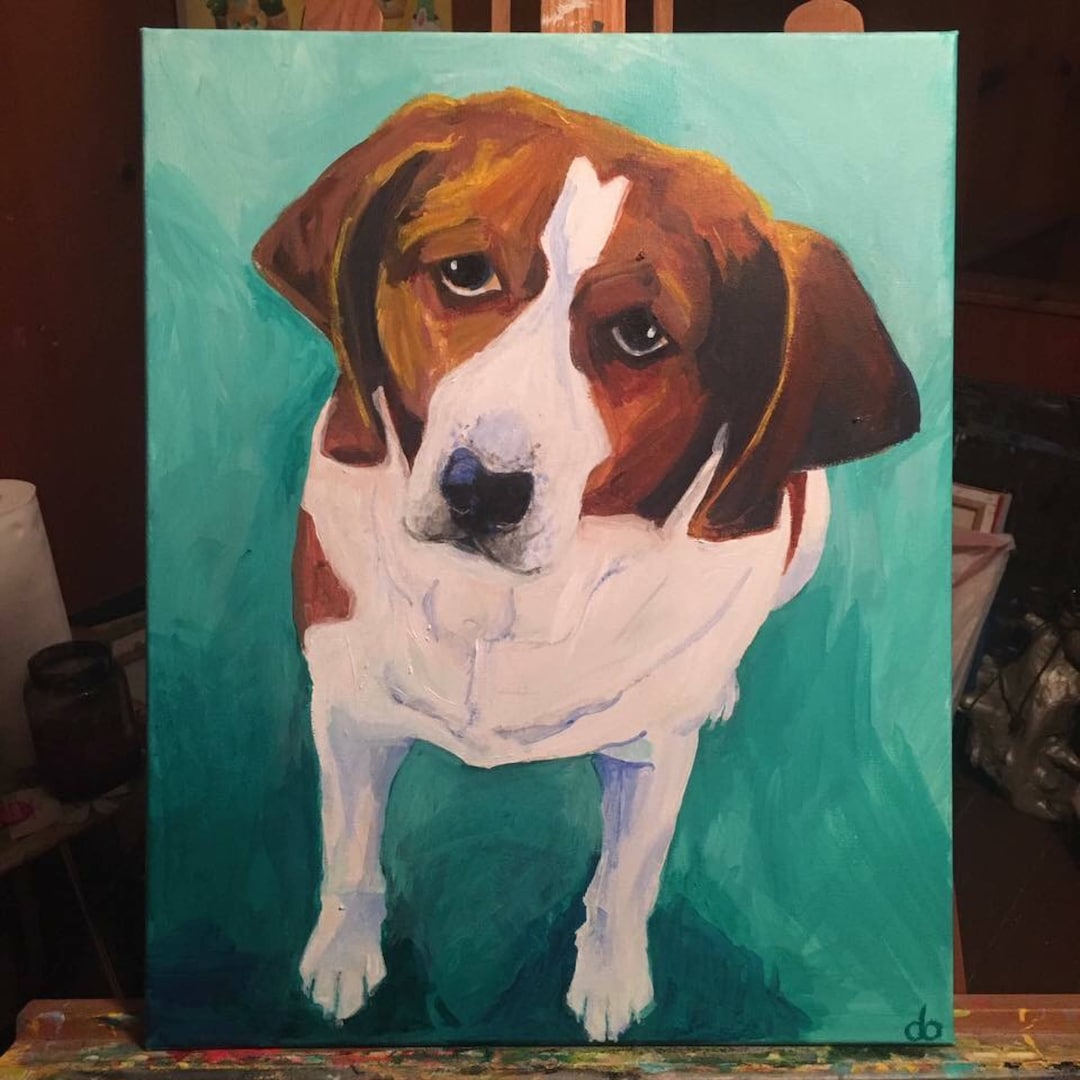 PET PORTRAITS, Acrylic Painting, Made to Order, Custom Art, Holiday ...