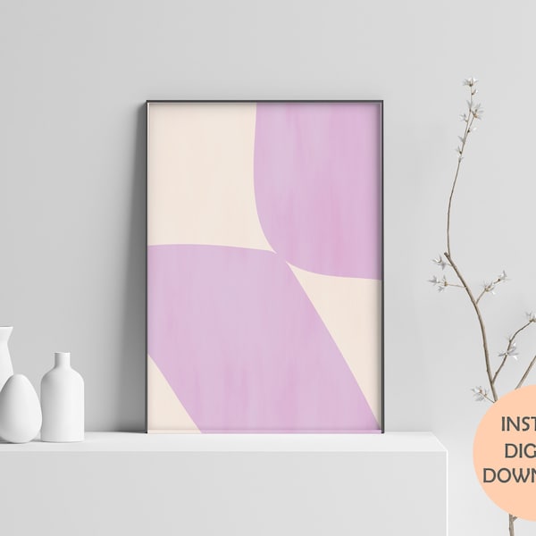 Lilac Abstract Art - Etsy