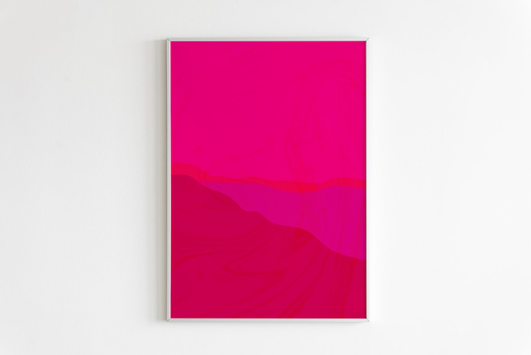 Printable Bold Abstract Wall Art: Magenta, Pink, Purple - Etsy