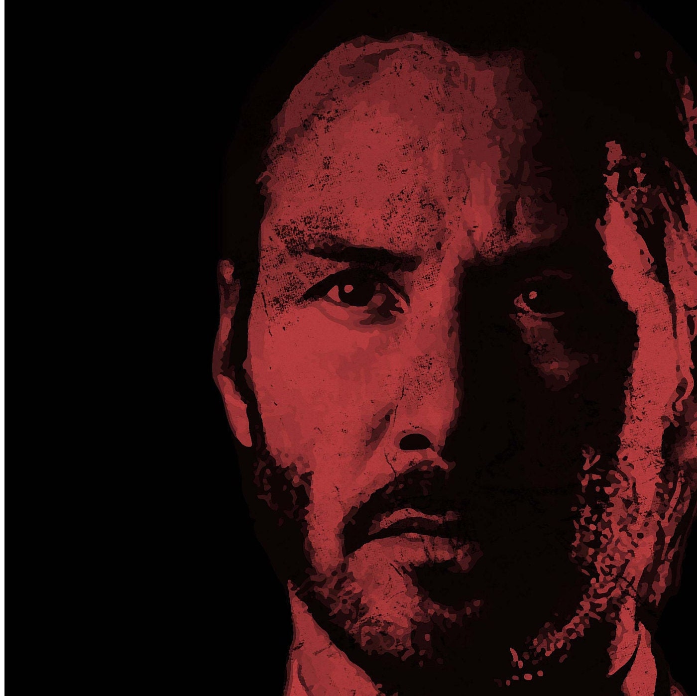 Set of 2 Printable Wall Art Keanu Reeves: Portrait, John Wick - Etsy