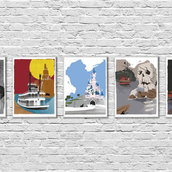 Disneyland Poster - Etsy UK
