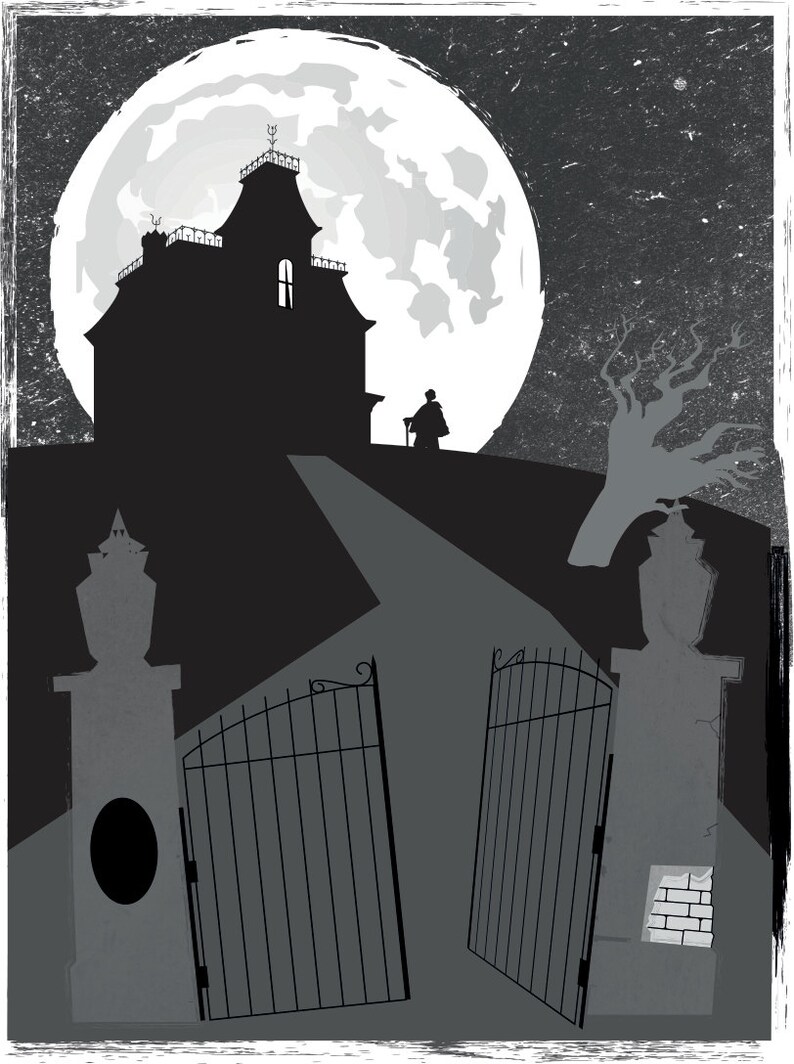 Disneyland Paris Phantom Manor Poster - Etsy