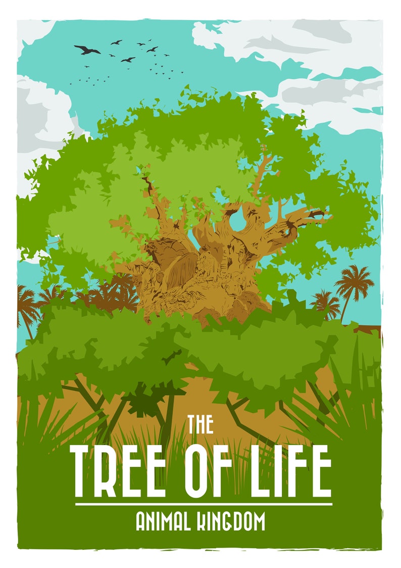 The Tree of Life Disneys Animal Kingdom Inspired Print - Etsy