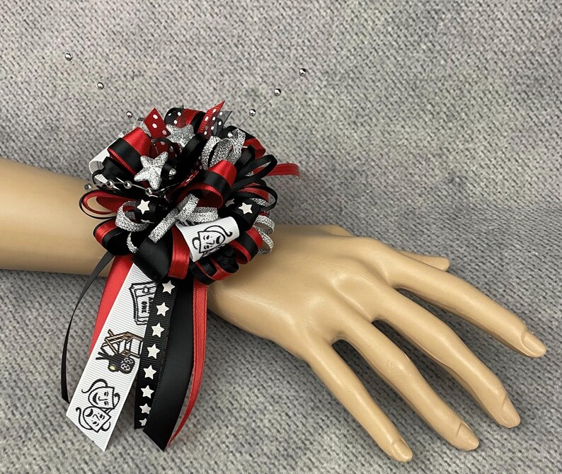 Drama Themed Wrist Corsage, Theater, Oral Interp, High School Club ...