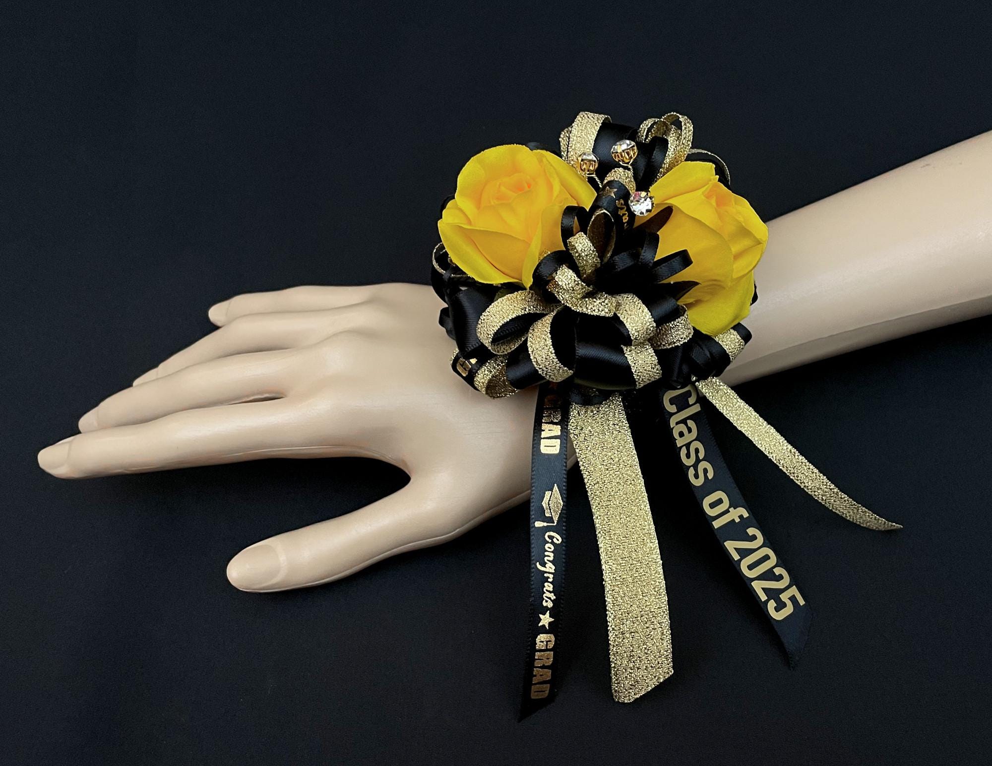 Custom Graduation Wrist Corsage, School Colors, Class of 2026 - Etsy