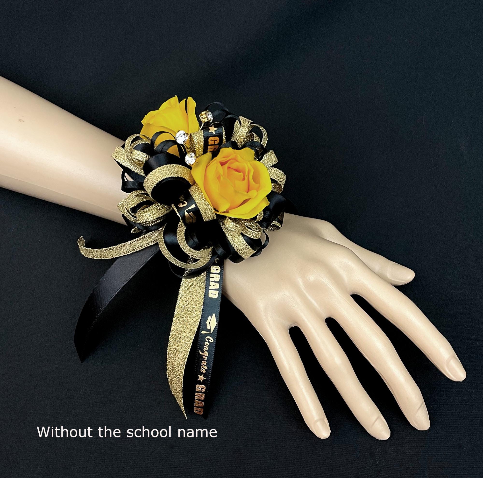 Custom Graduation Wrist Corsage, School Colors, Class of 2026 - Etsy