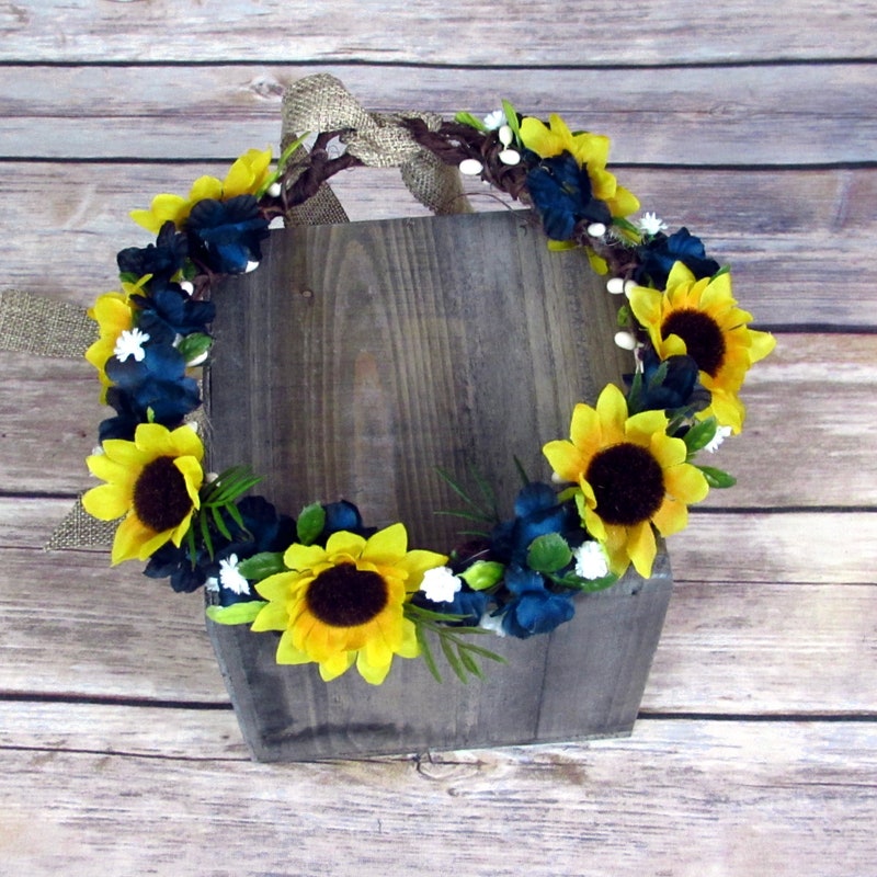 Sunflower Crown - Etsy