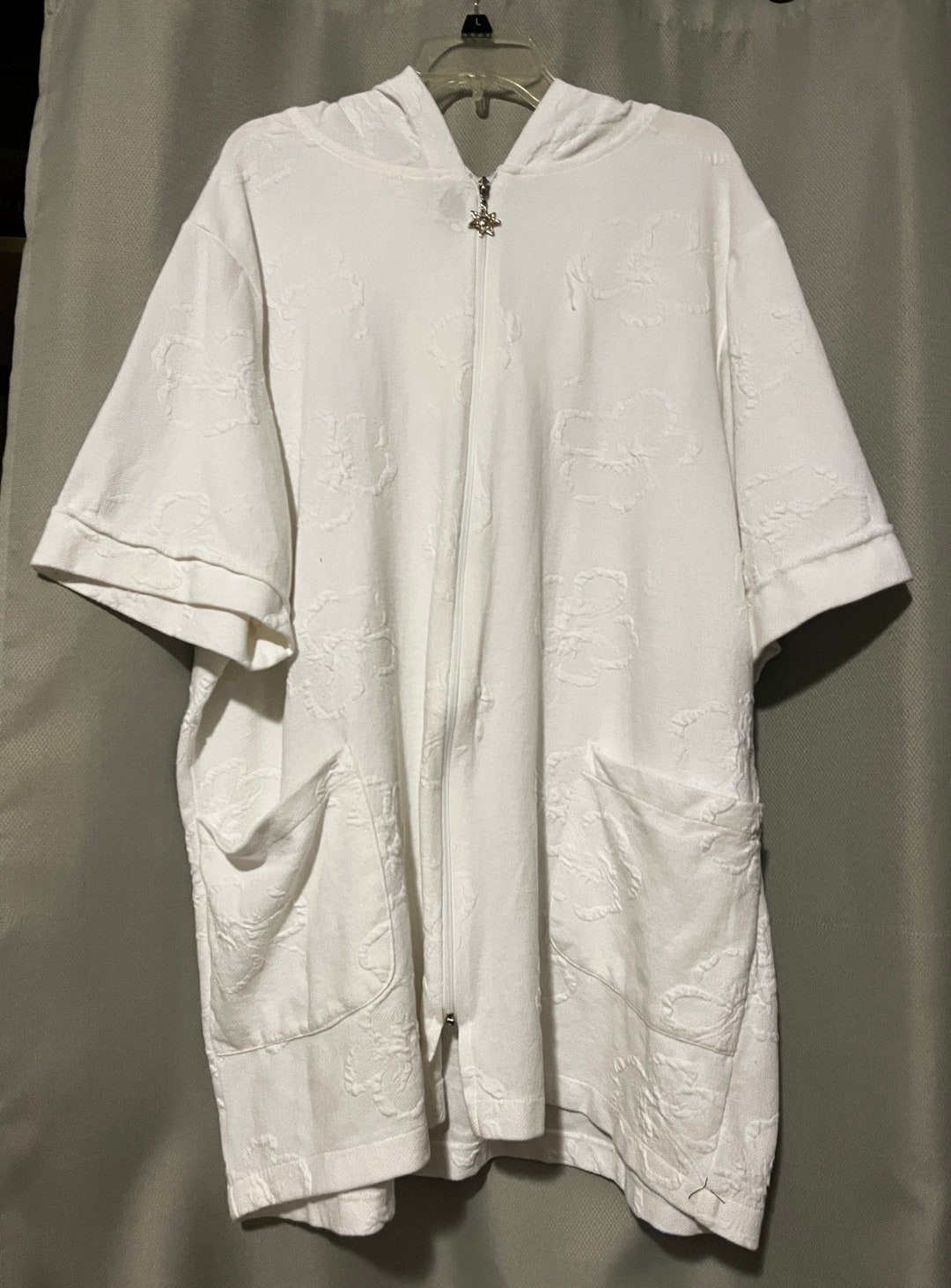 Womens 2X Bright White Terry Beach Coverup / Robe - Etsy