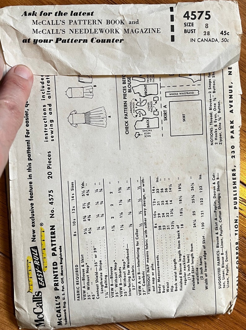 1950s - 60s Sewing Patterns - Etsy