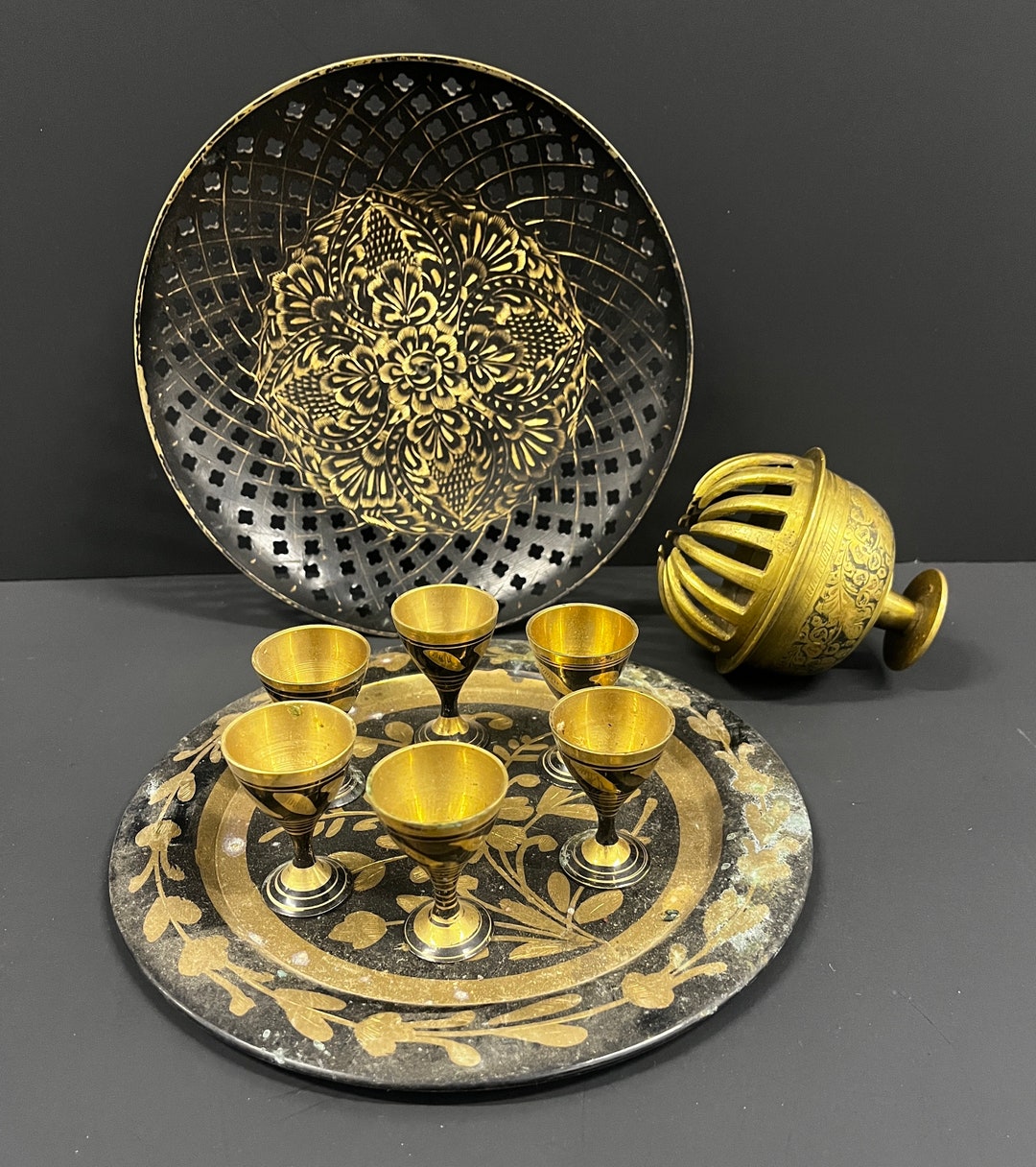 Brass Decor Collection of Indian / Middle East Items - Etsy