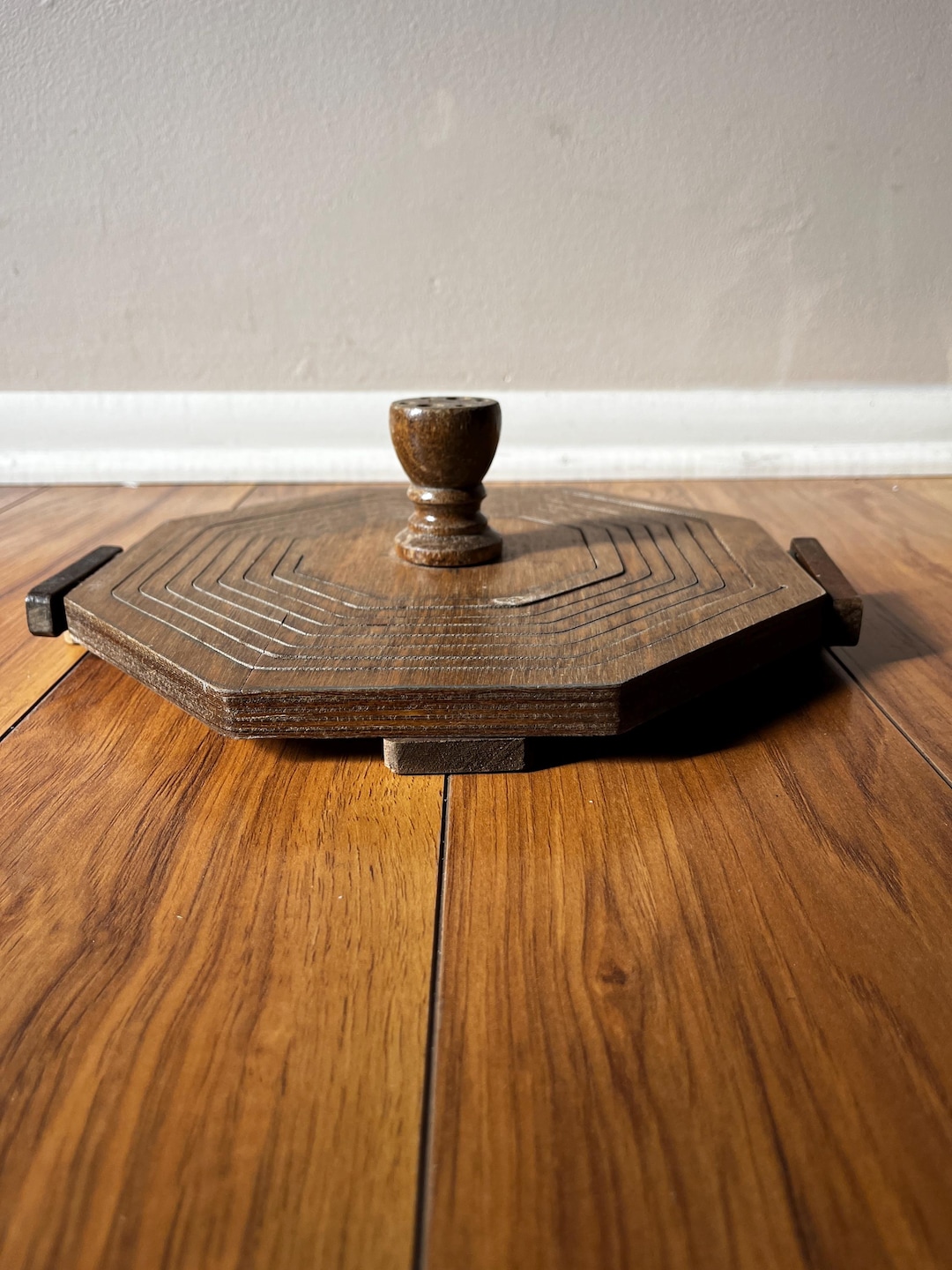 Vintage Collapsible Wooden Nut Bowl - Etsy