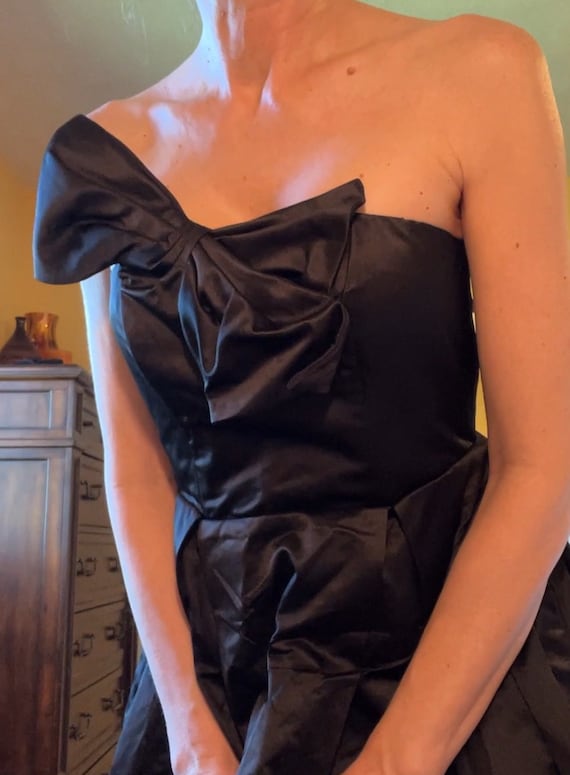 dkny black satin formal - Gem