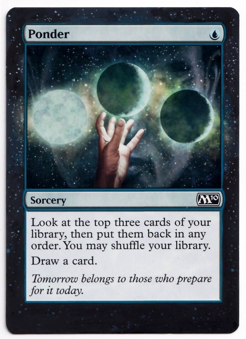 MTG Alter Handpainted Ponder - Etsy