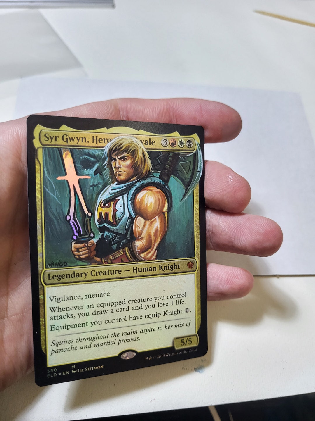 MTG Alter Handpainted Heroe of Ashvale - Etsy