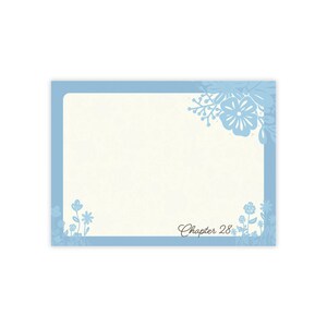 Blue Floral 4x3 Sticky Post-it® Notes - Calming Stationary, Desk ...
