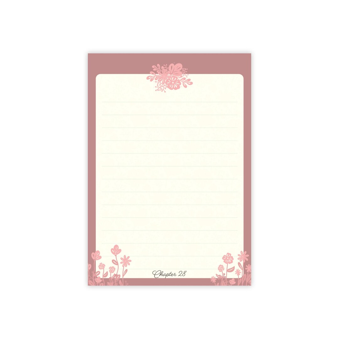 Pink 4x6 Floral Post-it® Note Pads - Cute Sticky Notes, Calming ...
