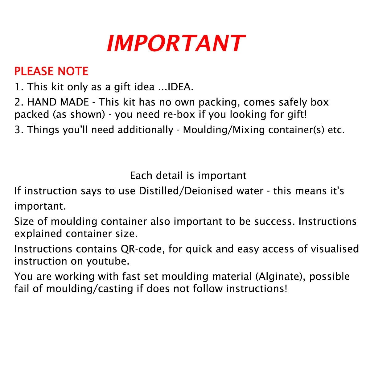 Holding Hands Moulding Casting Kit 3D Couples-adult | Christmas Gift ...