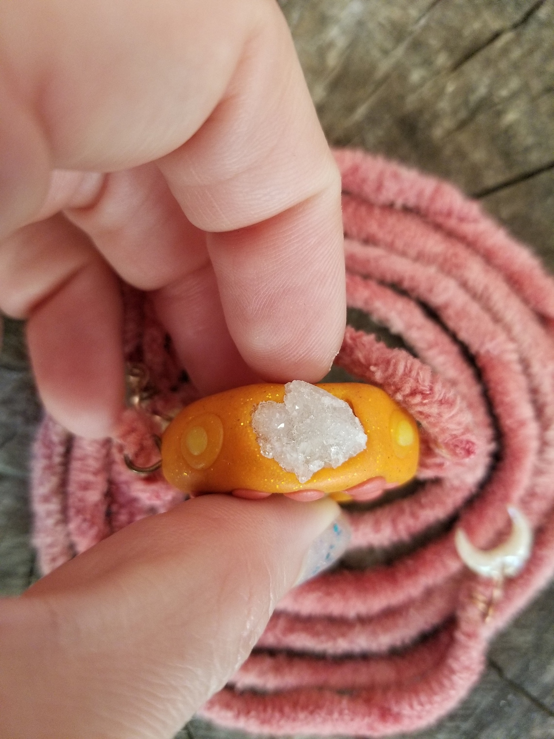 Slow Down Snail Timepiece Wristwrap Polymer Clay Crystal Wrap - Etsy