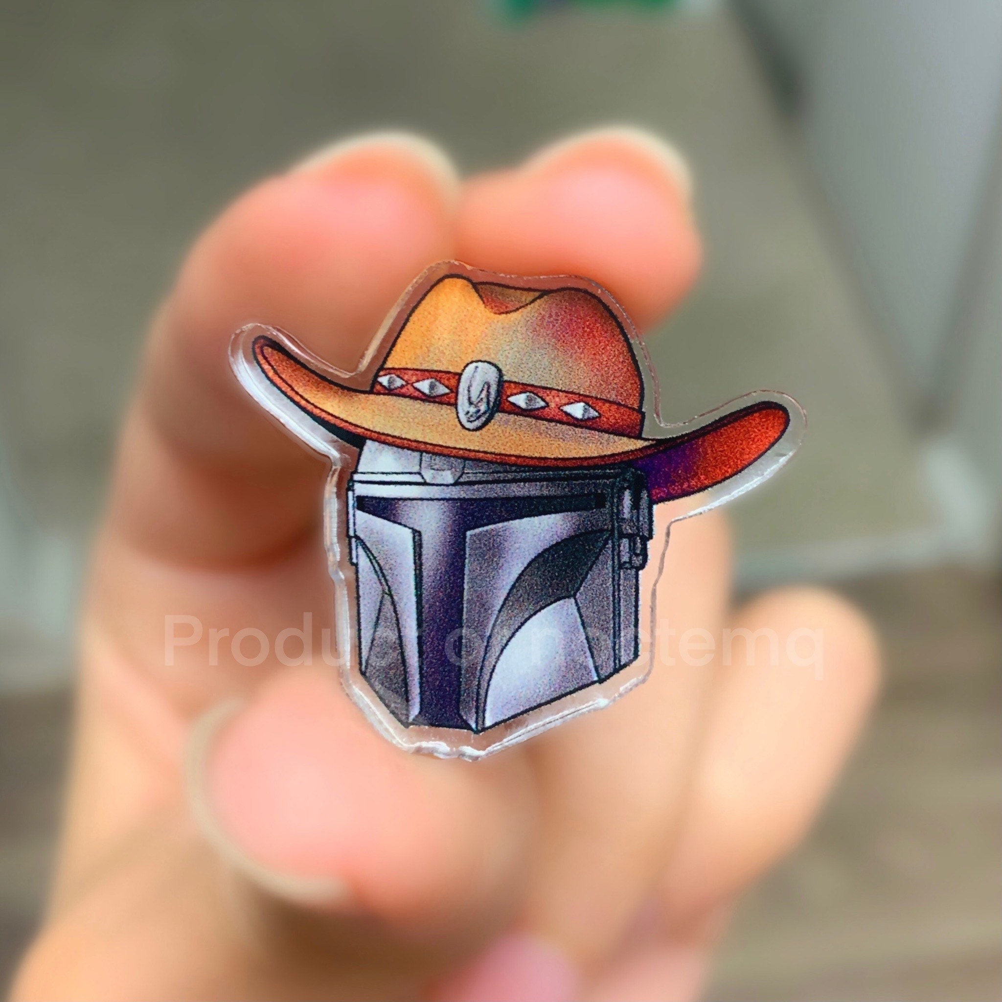Star Wars the Mandalorian Cowboy Pin - Etsy
