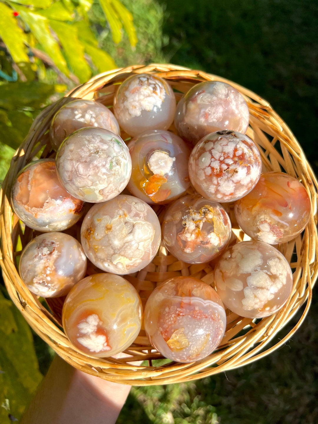 Flower Agate Spheres | Small Crystal Spheres | Choose Which One | High ...