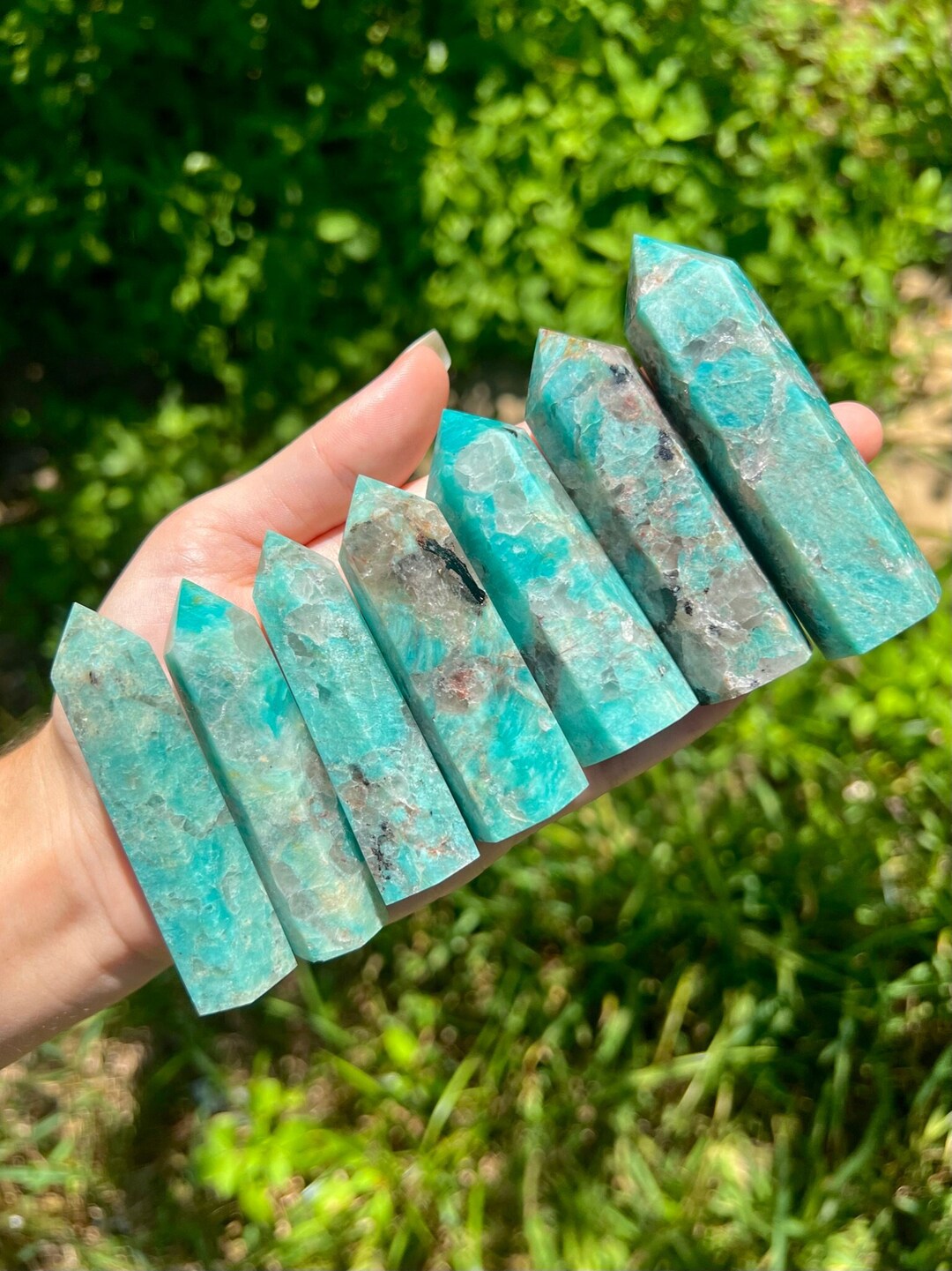 Amazonite Smokey Quartz Towers Choose Which One Crystal Tower Rare ...