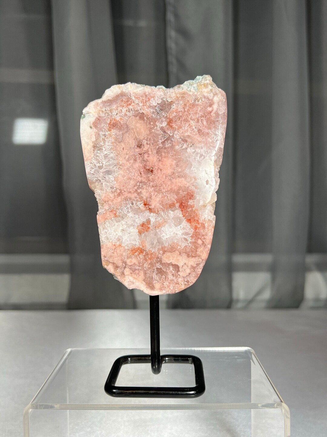 Pink Amethyst Slab Free Form W/ Stand | Pink Amethyst Crystal | Crystal ...