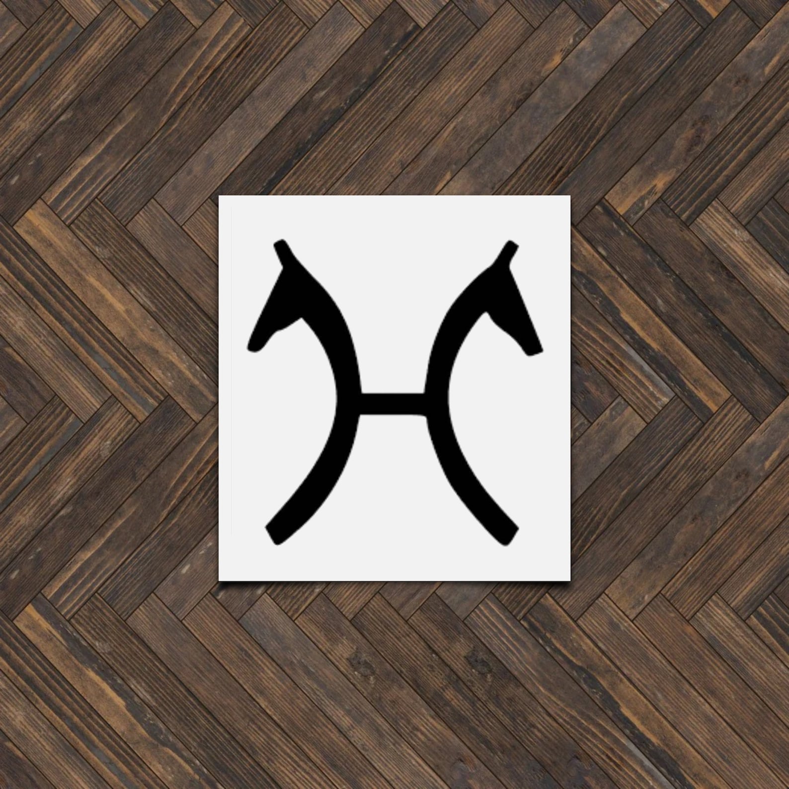 Hanoverian Horse Brand Custom Vinyl Decal - Etsy