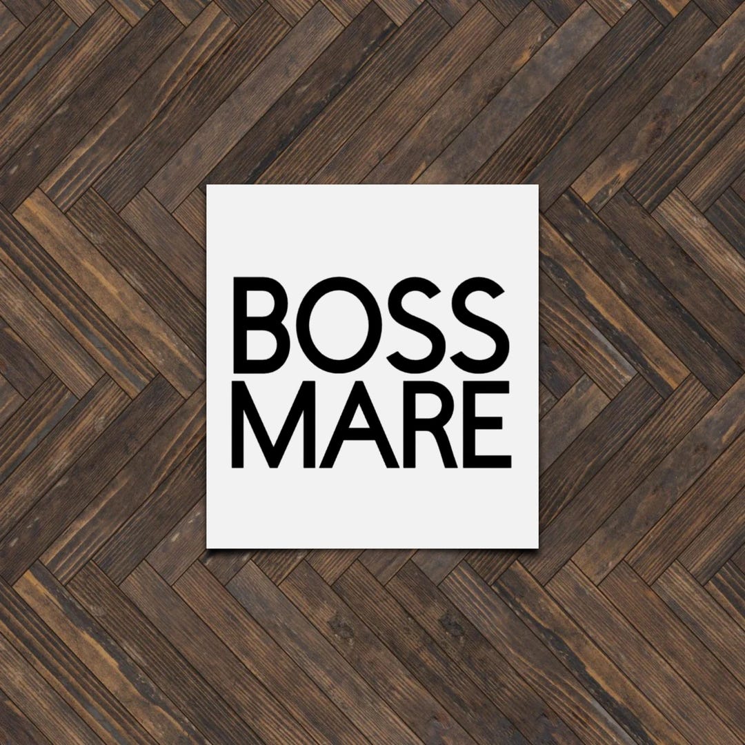 Boss Mare Custom Vinyl Decal - Etsy