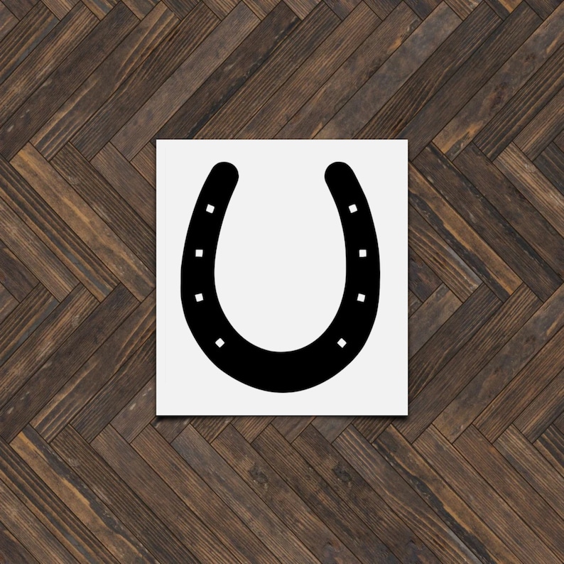Horseshoe Custom Vinyl Decal - Etsy