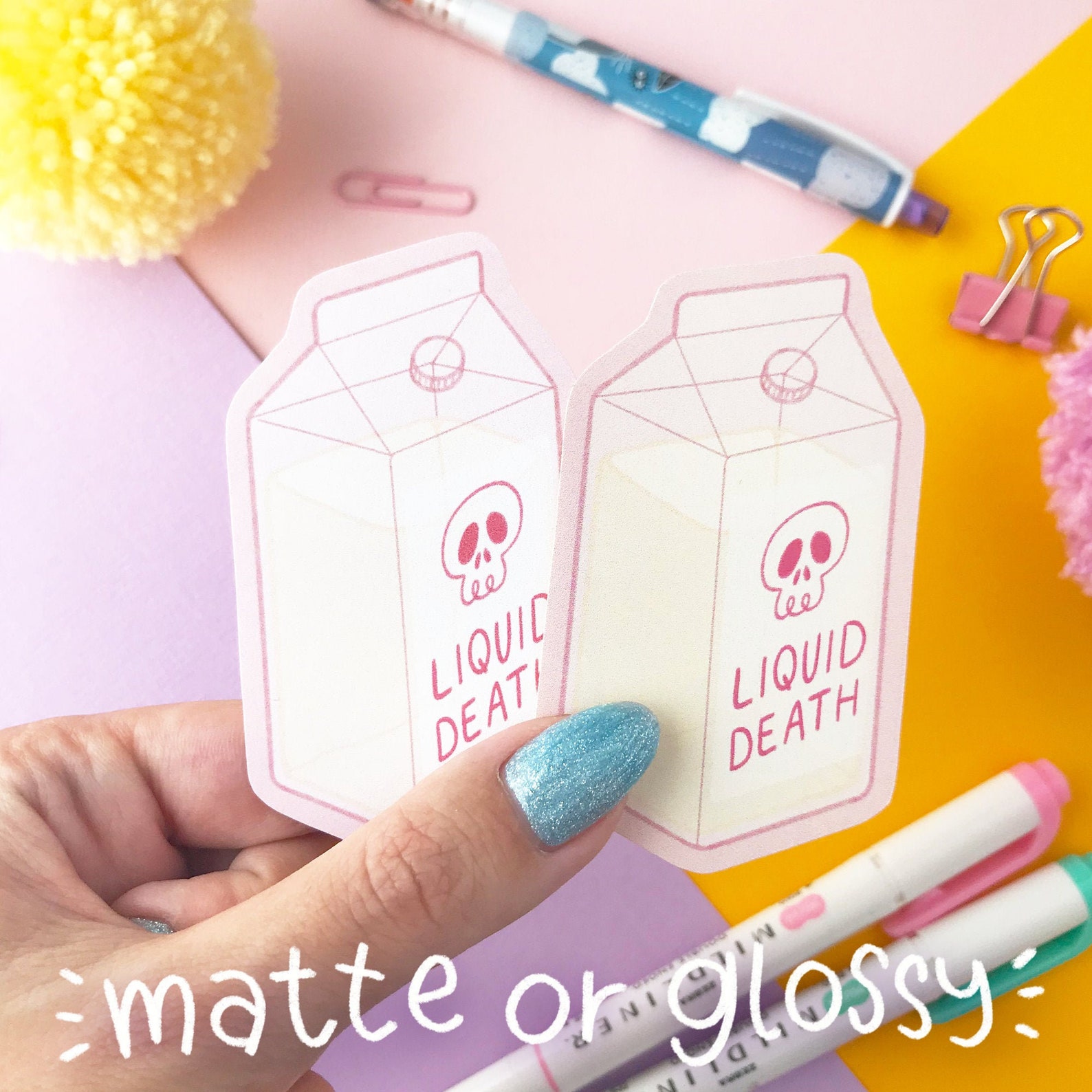 Liquid Death Matte OR Glossy Sticker - Etsy