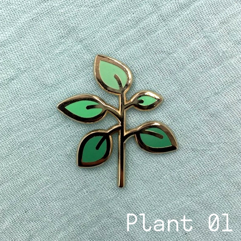 Plant Hard Enamel Pin - Etsy