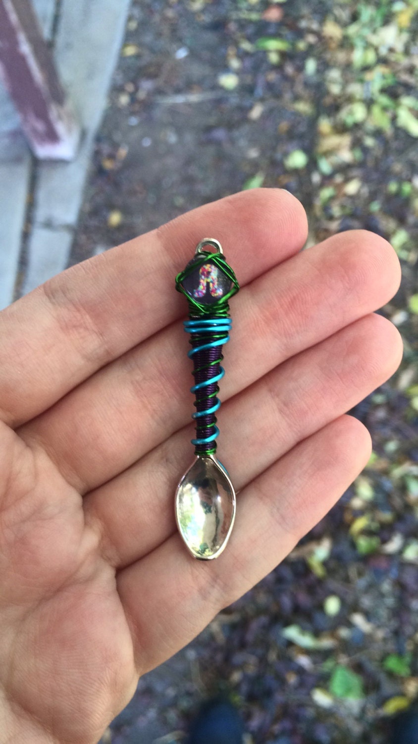 Custom Color Wire Wrap Novelty Pretty Lights Mini Spoon | Etsy