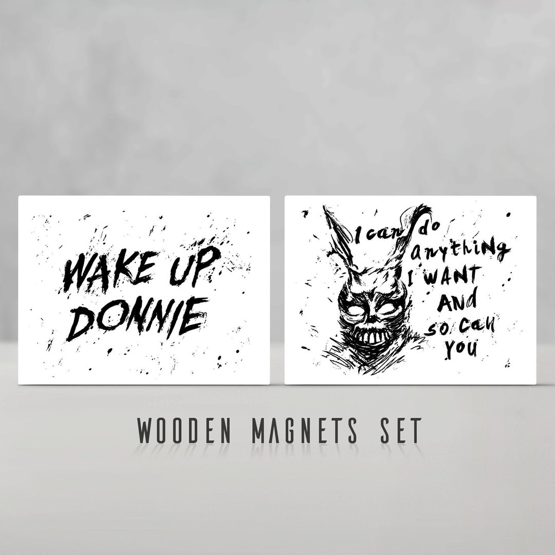 Donnie Darko - Movie Magnets Set | Wake up Donnie | Frank the Bunny ...