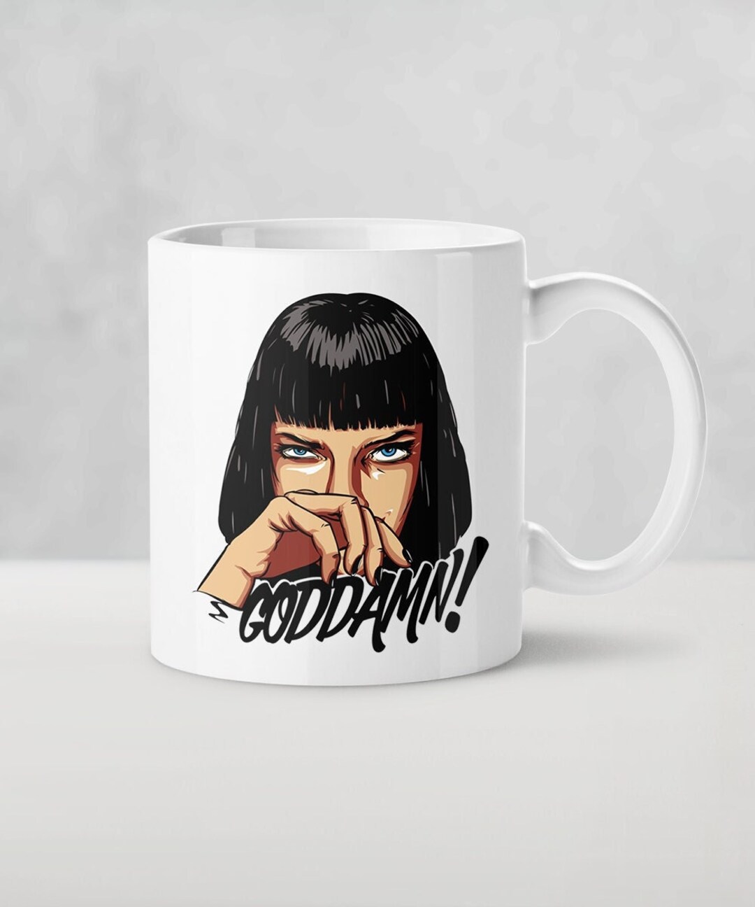 Pulp Fiction Mug Mia Wallace / Movie Coffee Mug, Quentin Tarantino ...