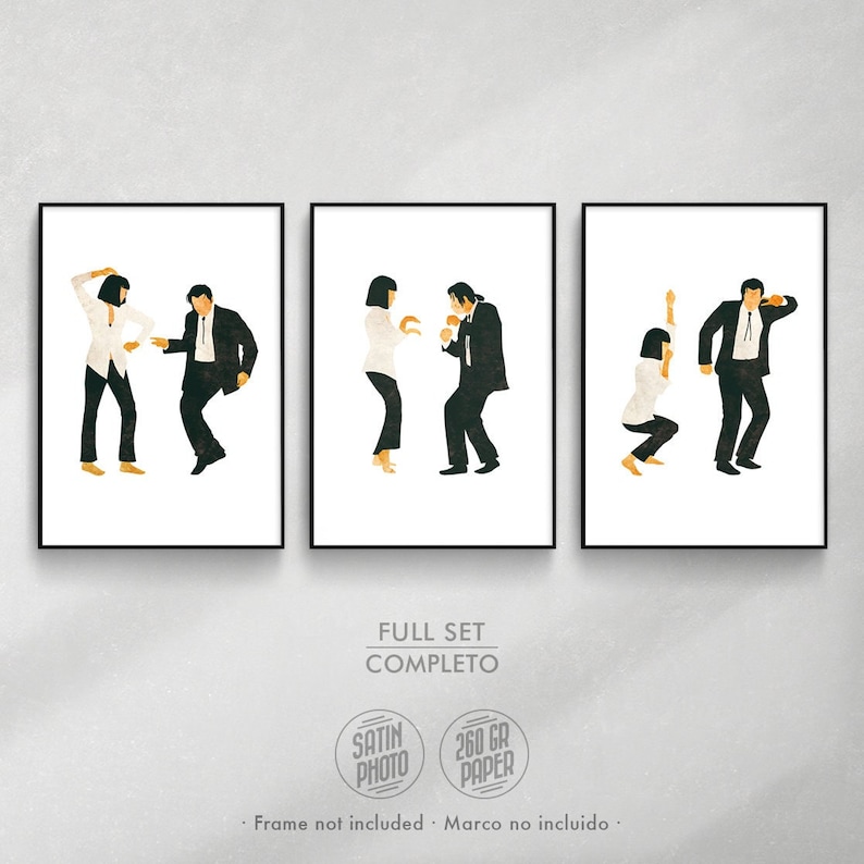 Pulp Fiction Dance Inspired Prints A5 to A2 / Jack Rabbit - Etsy