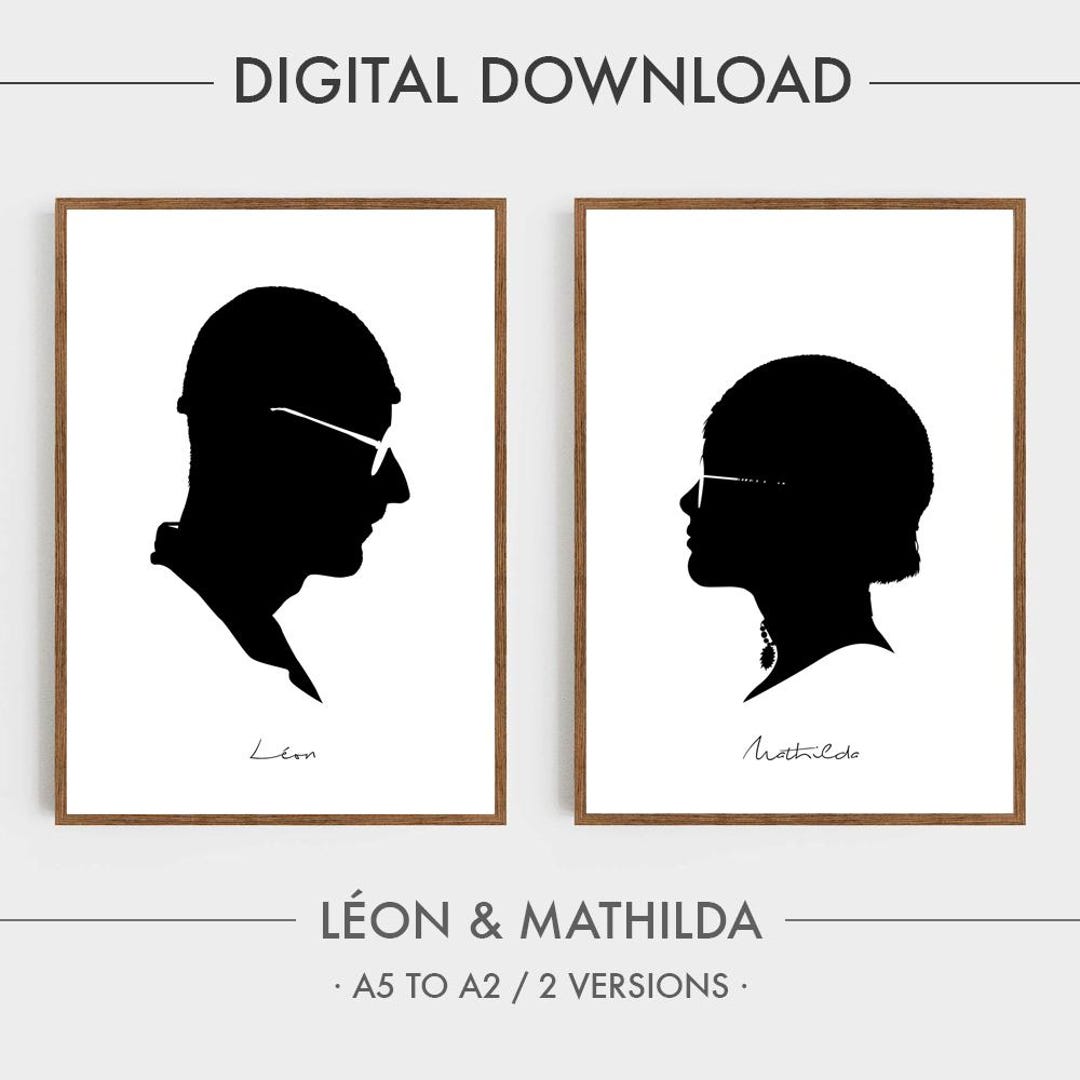 Mathilda and Leon - 2 Posters | Digital Download | Leon the ...