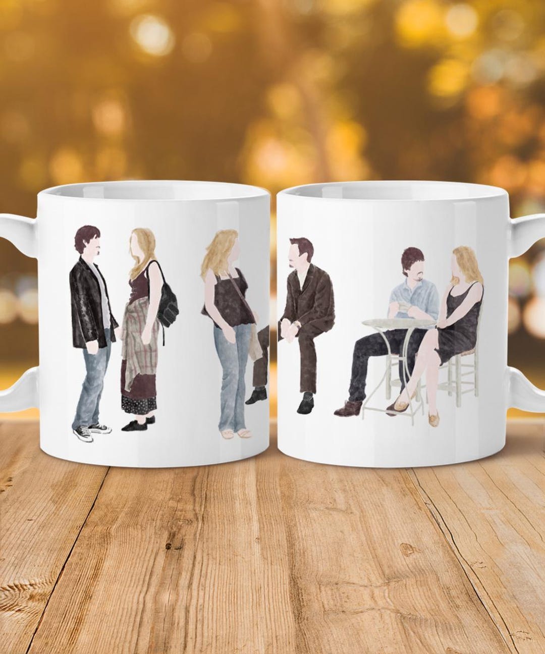 Before Trilogy - Movie Mug, Jesse and Celine, Before Sunrise, Iconic ...