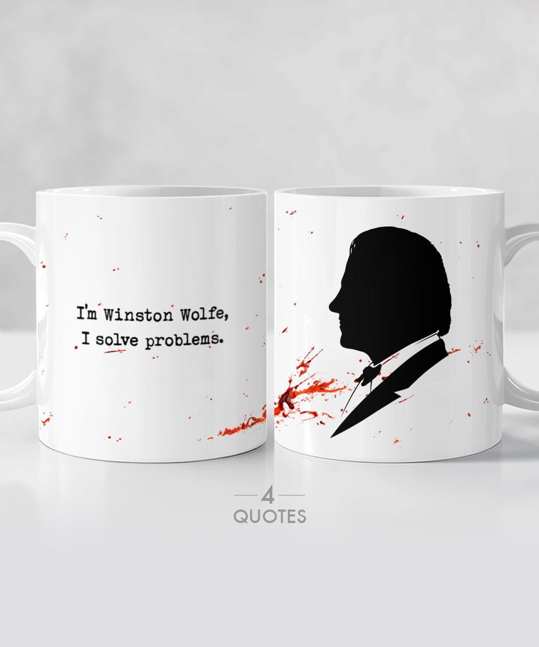 Pulp Fiction Mug - Winston Wolfe Best Quotes / Deluxe Quality, Mr Wolf ...