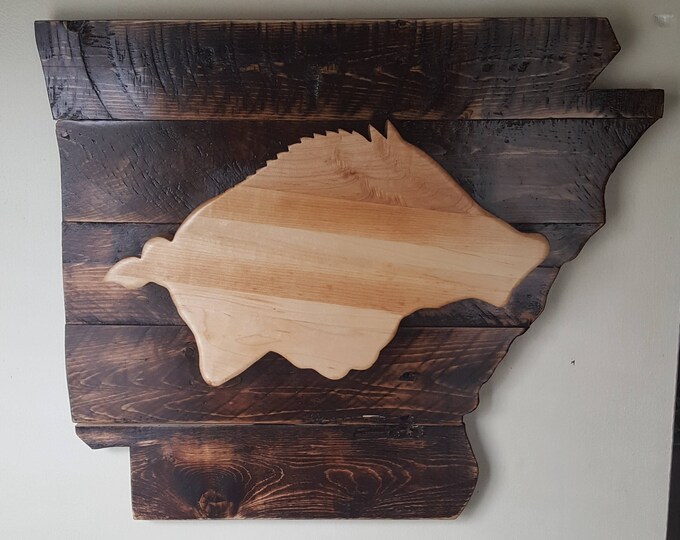 Wooden Arkansas Razorback Wall Sign Razorbacks Plaque Arkansas ...