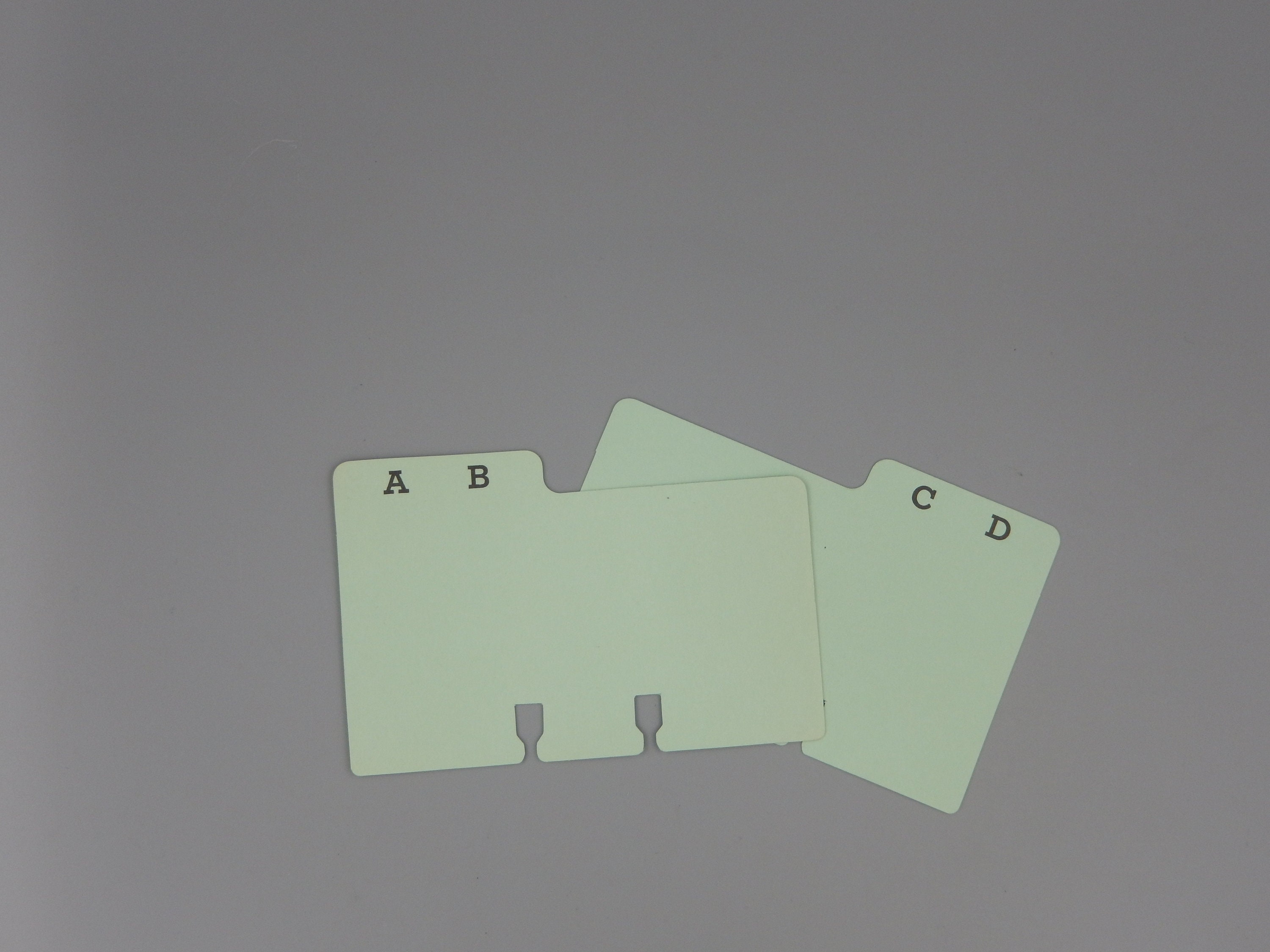 Rolodex Dividers Alphabet Set / Letterpress Die-cut and Printed - Etsy