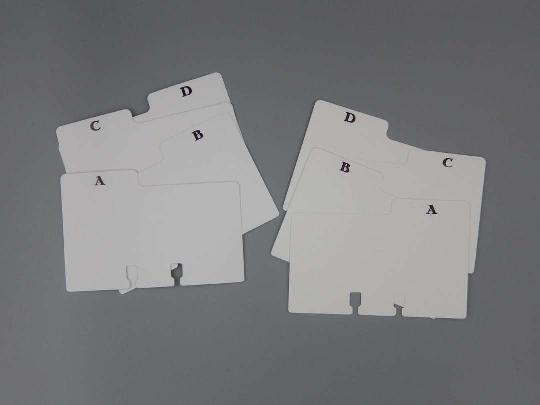 2-sided Rolodex Alphabet Divider Set / Singe Letter - Etsy