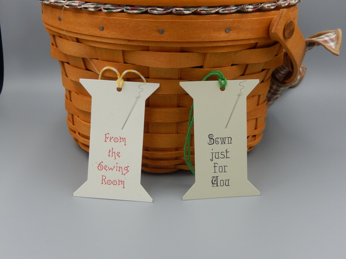 Spool Hang Tags for Sewing Projects / Unique Assortment | Etsy