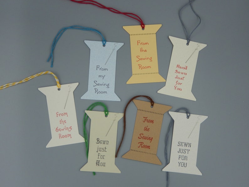 Spool Hang Tags for Sewing Projects / Unique Assortment | Etsy