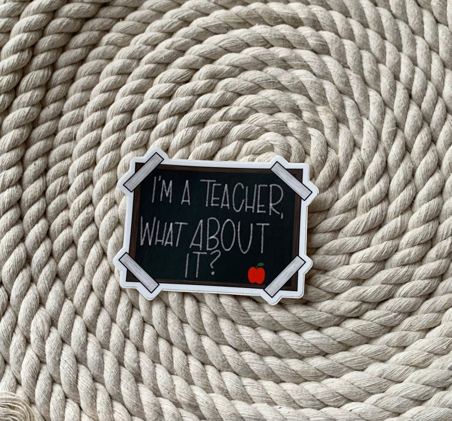 Cute Teacher Sticker Water Bottle Laptop Sticker - Etsy