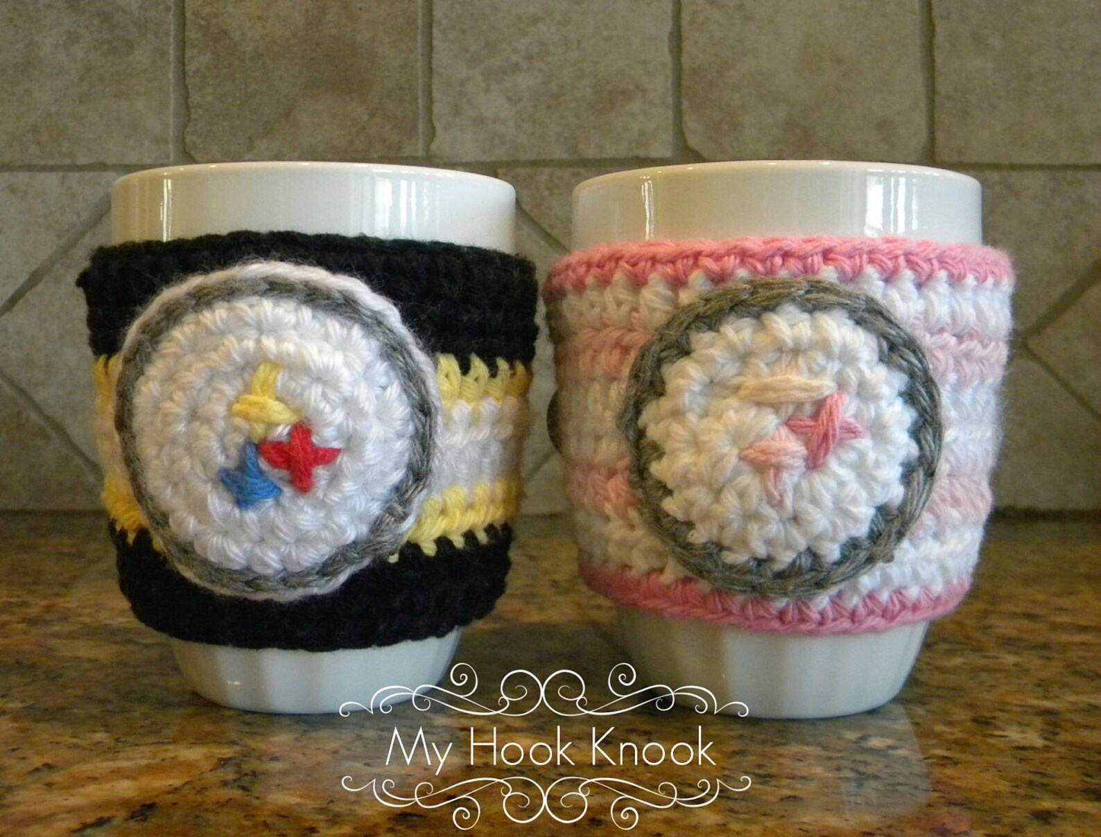 Handmade Crochet Pittsburgh Steelers Inspired Mug Cozy - Etsy