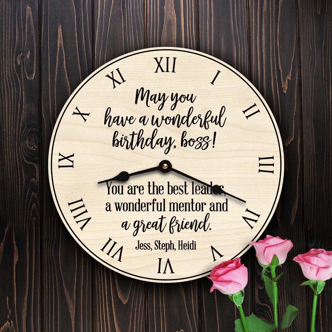 Personalized Birthday Gift for Boss Female Boss Male Boss - Etsy