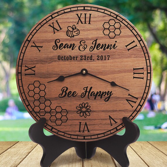 Bee Happy Decor Honey Bee Decor Personalized Wedding Gift | Etsy