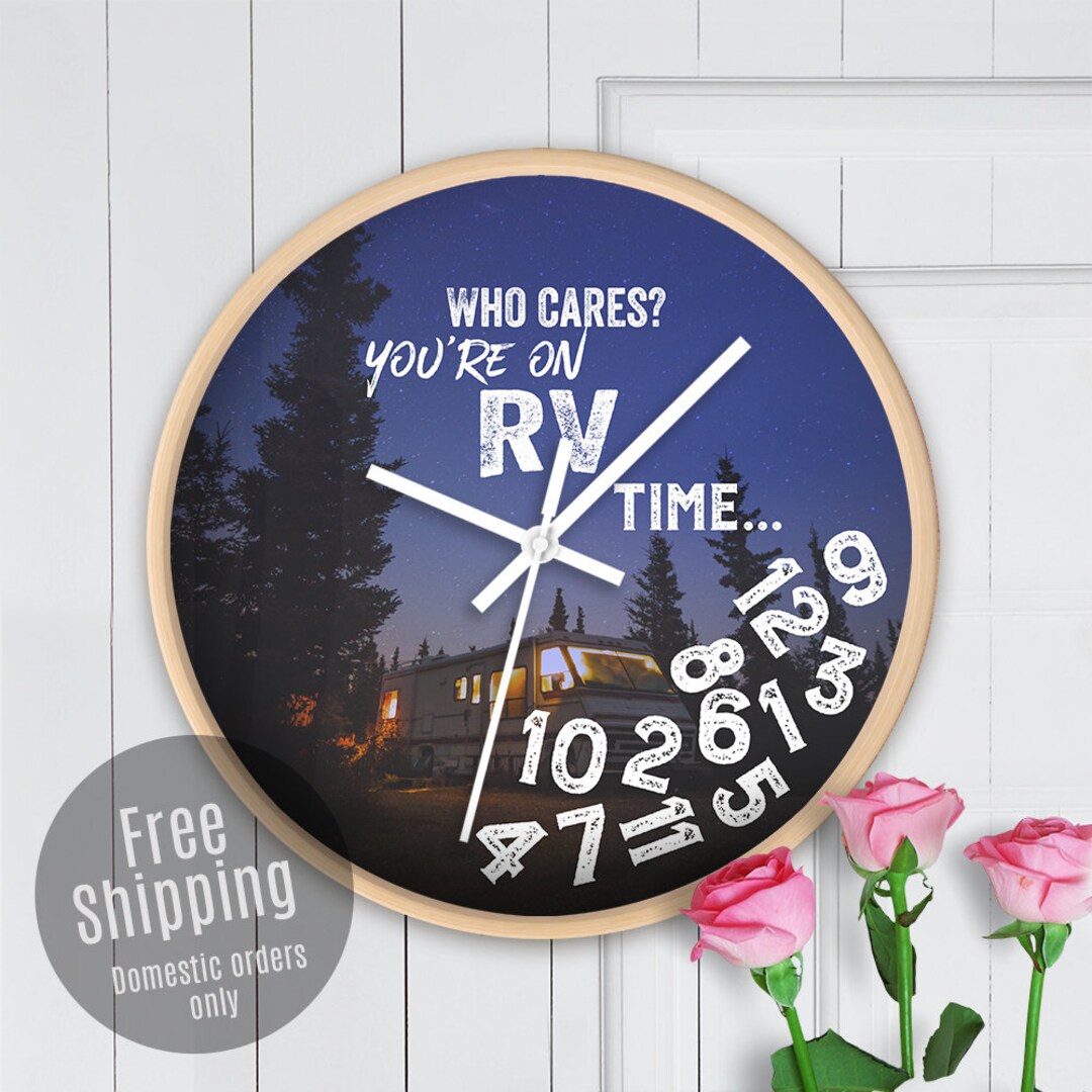 Wall Clock Gifts for RV Funny RV Decor Motorhome Gift - Etsy